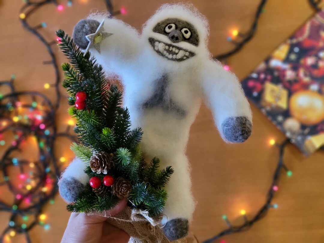 Christmas Tree Topper Abominable Snowman Yeti Christmas Tree Topper ...