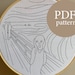 Edvard Munch the Scream Embroidery Template, Backstitch PDF Scream ...