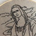 Mona Lisa Embroidery Template, Backstitch PDF Pattern Mona Lisa ...