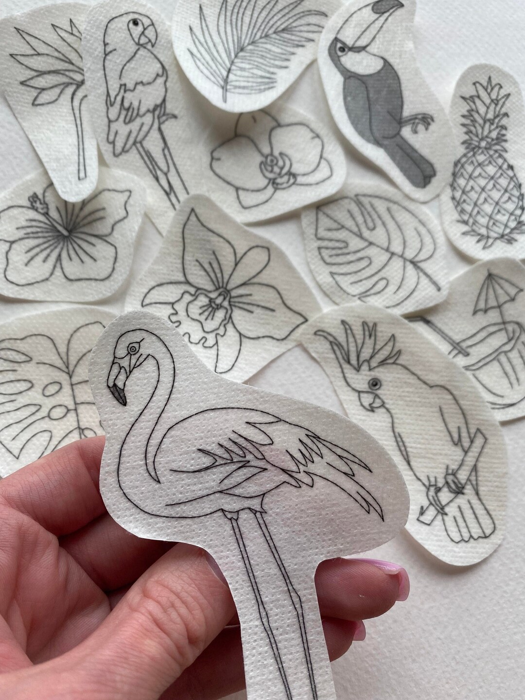 TROPICAL Stick and Stitch Embroidery Designs, Summer Stick N Stitch ...