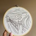 Edvard Munch the Scream Embroidery Template, Backstitch PDF Scream ...