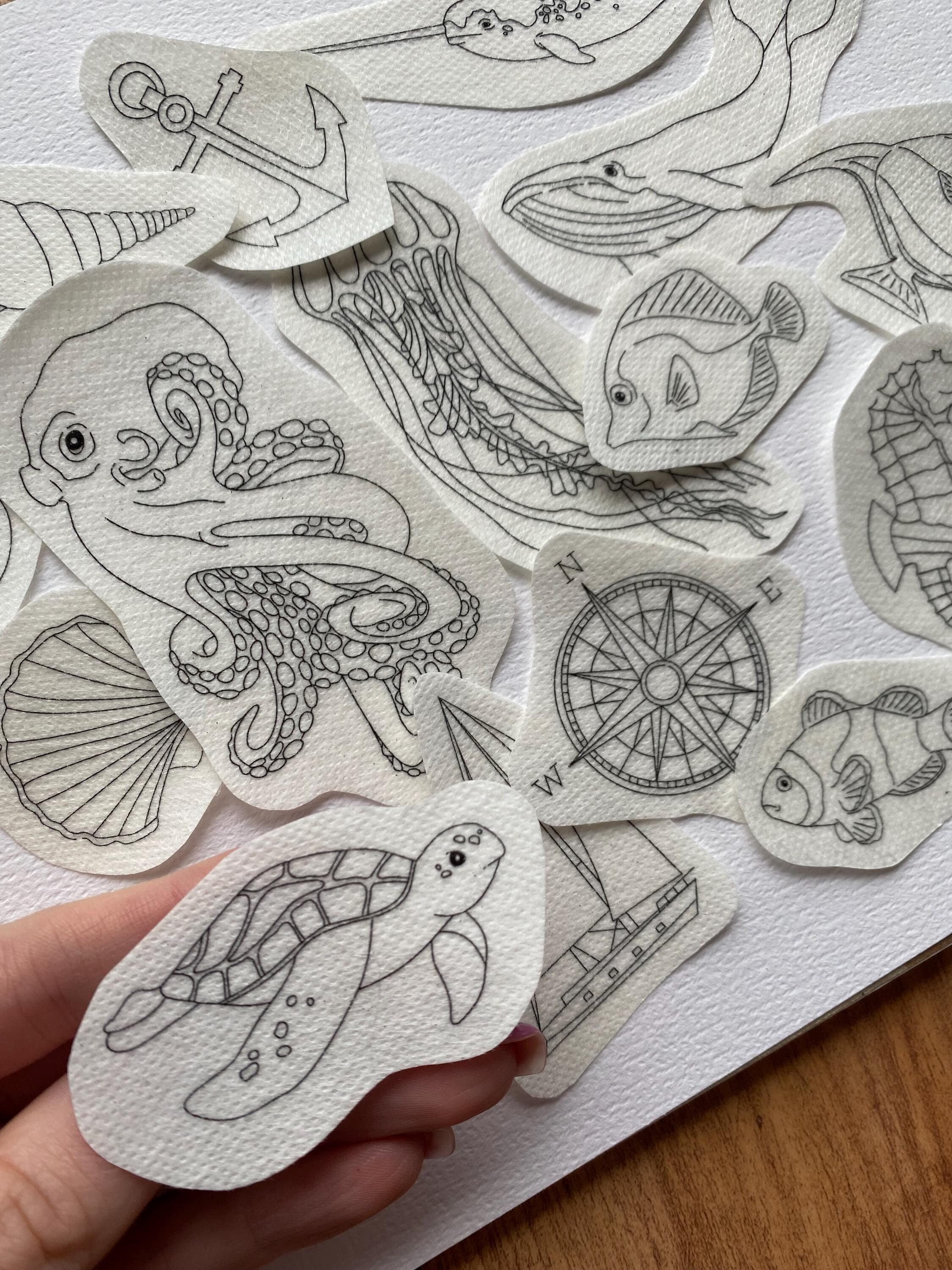 NAUTICAL Stick and Stitch Embroidery Designs, Sea Life Embroidery Stick ...