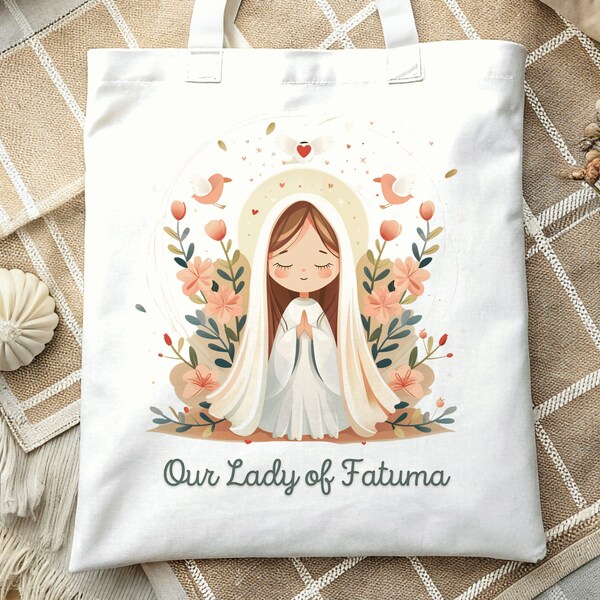 Our Lady of Guadalupe Tote Bag Gift for 1st Communion, Virgin Mary ...