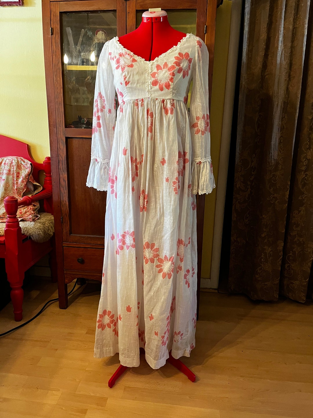 Vintage Lorrie Deb Maxi Dress - Etsy