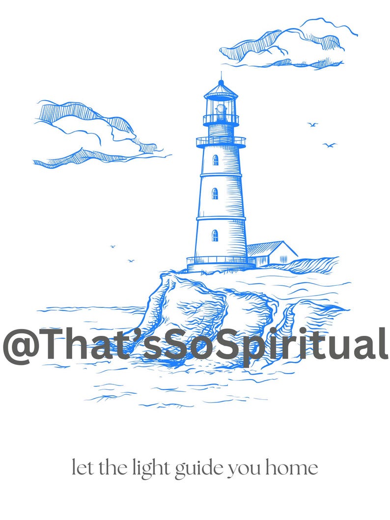 Blue Lighthouse Wall Art - Let the Light Guide You Home - Etsy