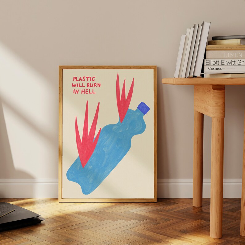 Stop Plastic Climate Activist Print, Classroom Poster, Save Planet ...