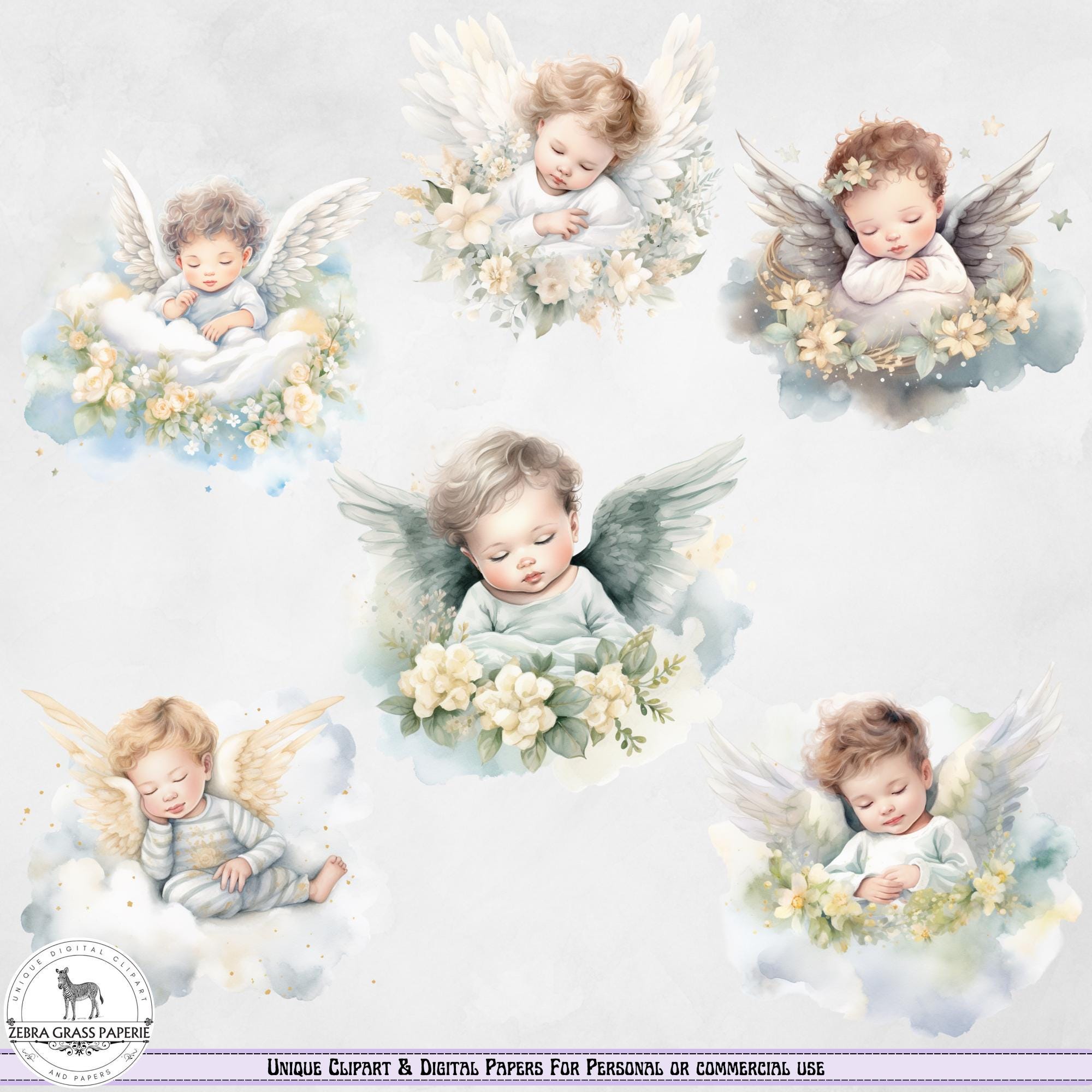 Baby Angel Clipart, Memorial Baby, Baby Remembrance Clip Art, Cute ...