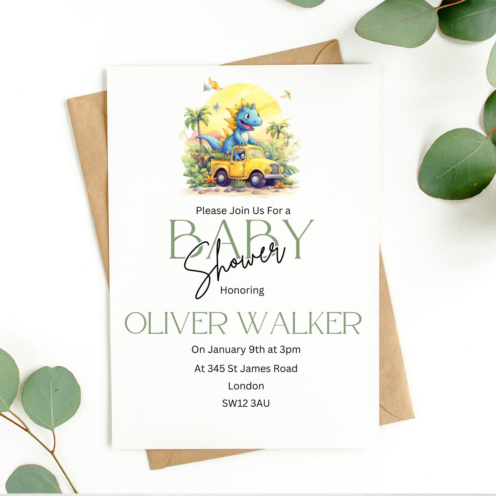 Watercolor Monster Truck Clipart, Dinosaur Sublimation Design, Jungle ...