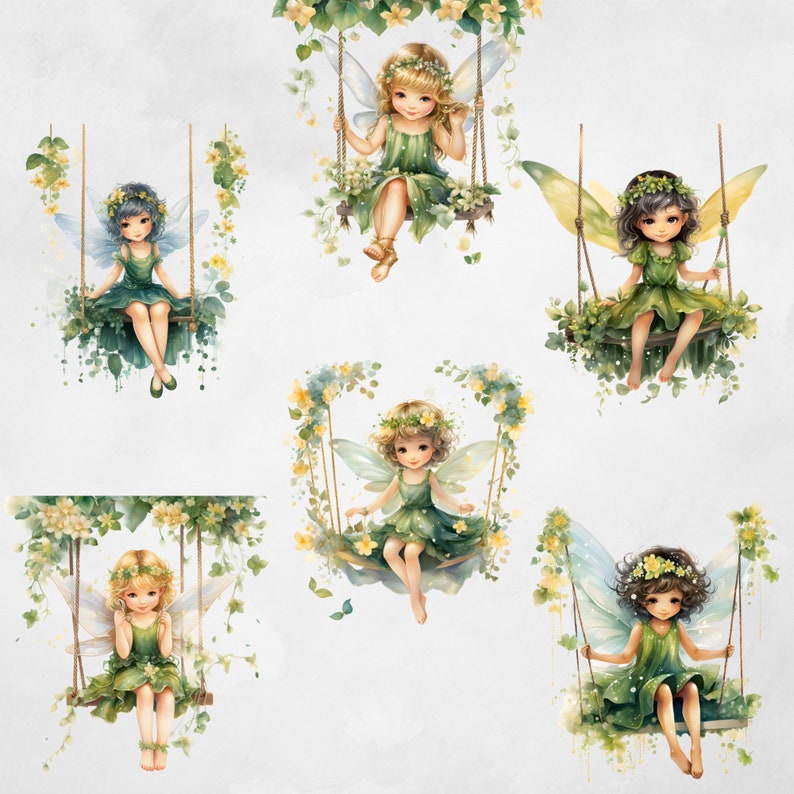Watercolor Fairy Clipart, Fantasy Sublimation Design, Whimsical Clip ...