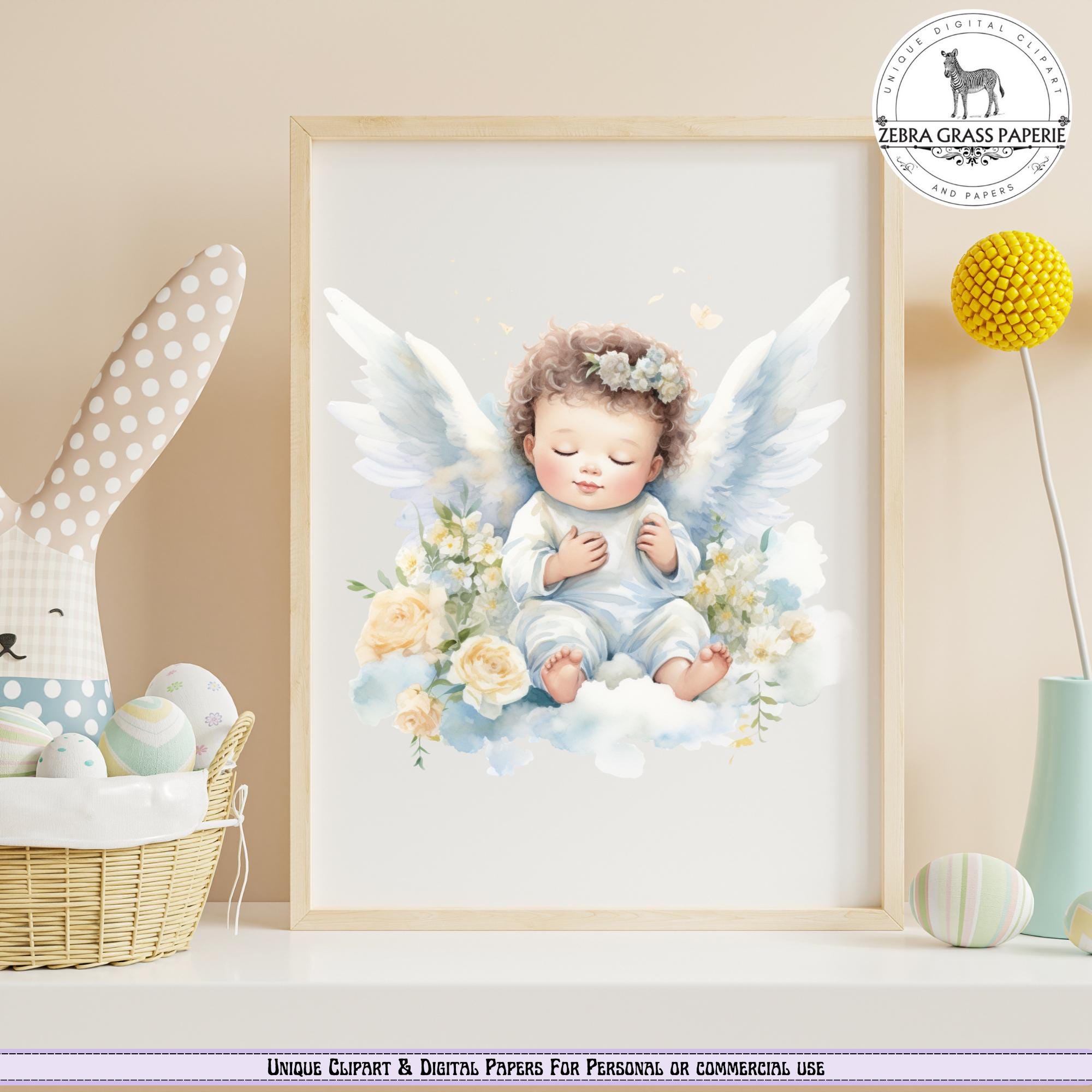 Baby Angel Clipart, Memorial Baby, Baby Remembrance Clip Art, Cute ...