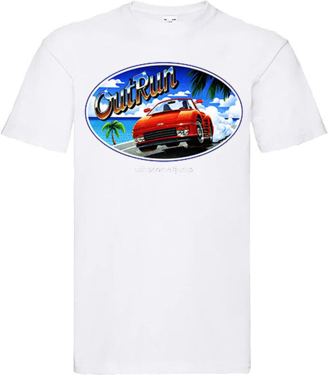 Outrun Arcade Cartoon Film Movie Birthday Funny Sci Fi Novelty Gift ...