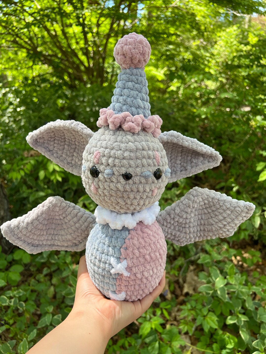 Jester Bat Plush Toy | Crochet Stuffed Toy | Crochet Plushie | High ...