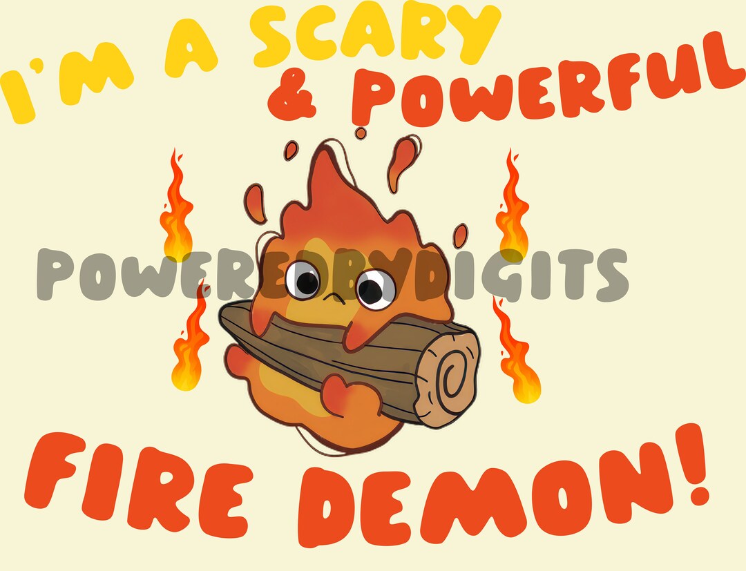Howls Moving Castle PNG Shirt Design, Calcifer Howl's Moving Castle PNG ...