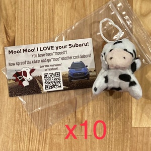 Moo Moo Subaroo Starter Pack stuffed Animal Cow - Etsy
