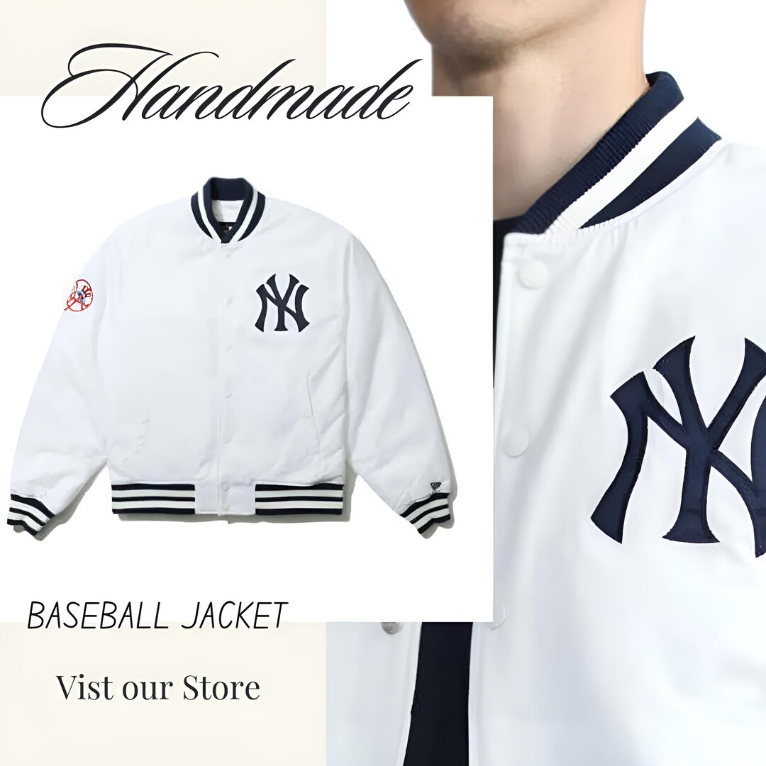 New York Baseball Varsity Jacket | Letterman NY Yankees | Unisex Satin ...