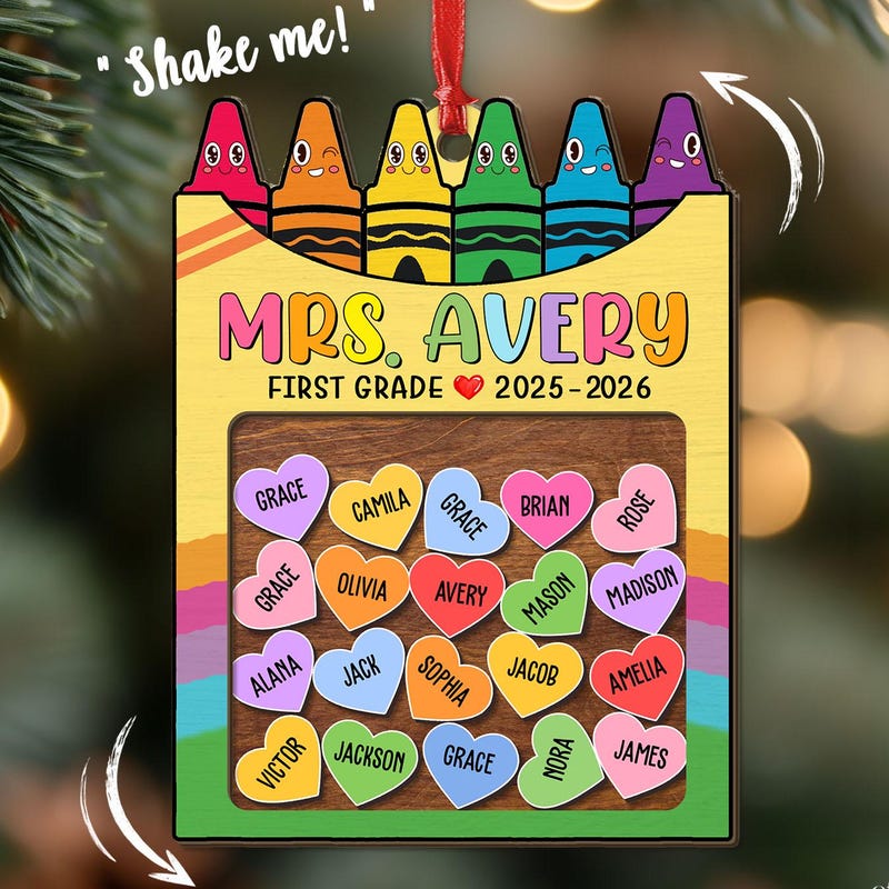 Crayon Shaker Ornaments - Etsy