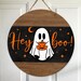 Hey Boo Door Hanger, Halloween Door Sign, Halloween Front Door Decor ...