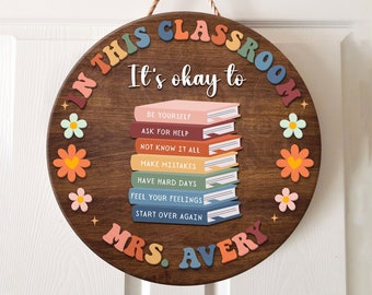 Personalized 3D Teacher Door Hanger, Teacher Gift, Special Education ...