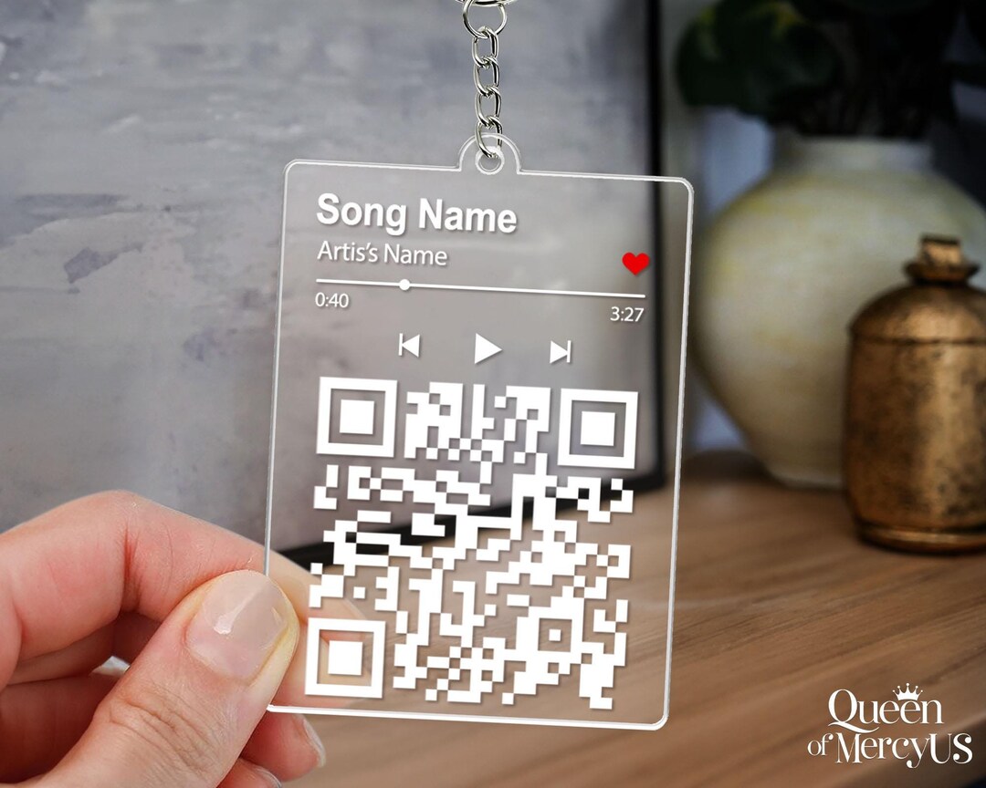 Custom Song Couple Name Keychain, Personalized Song Keychain, Song ...