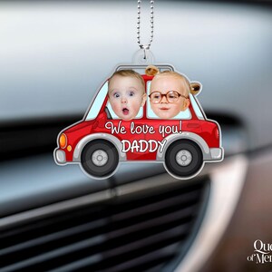 Drive Safe Daddy Gift, Custom Photo Car Visor Clip, Father's Day Gifts ...