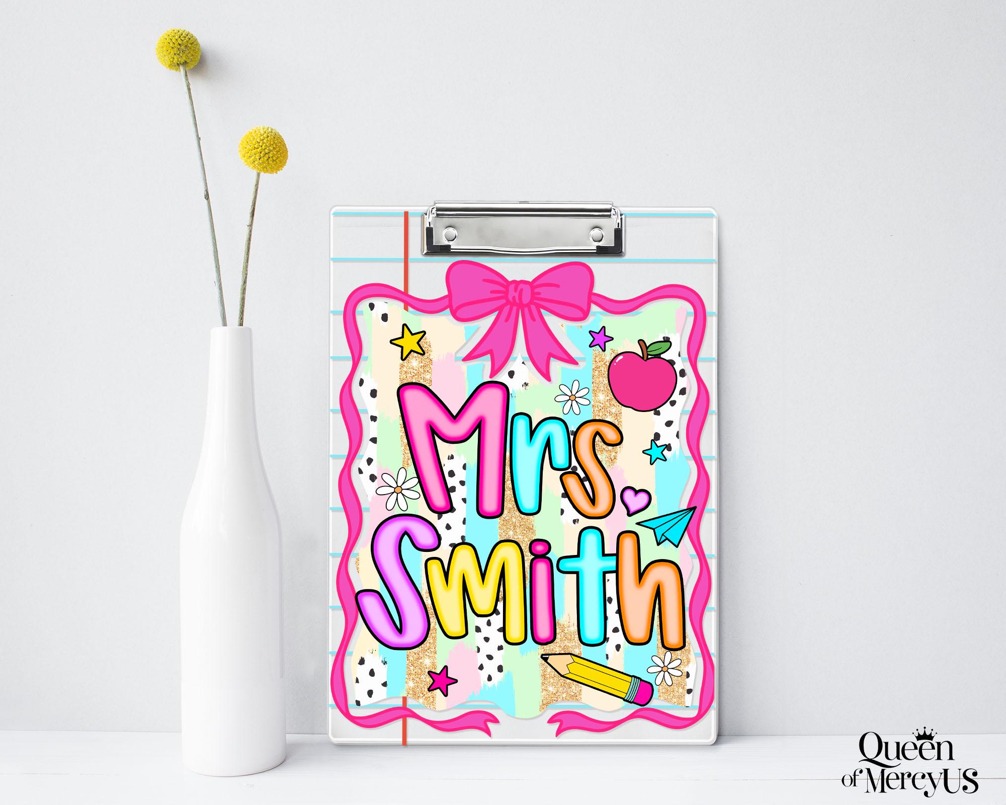 Personalized Teacher Clipboard, Back to School Gift, Teacher ...