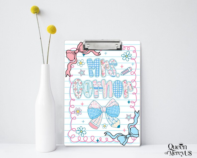 Personalized Teacher Appreciation Gifts, Preppy Floral Acrylic ...