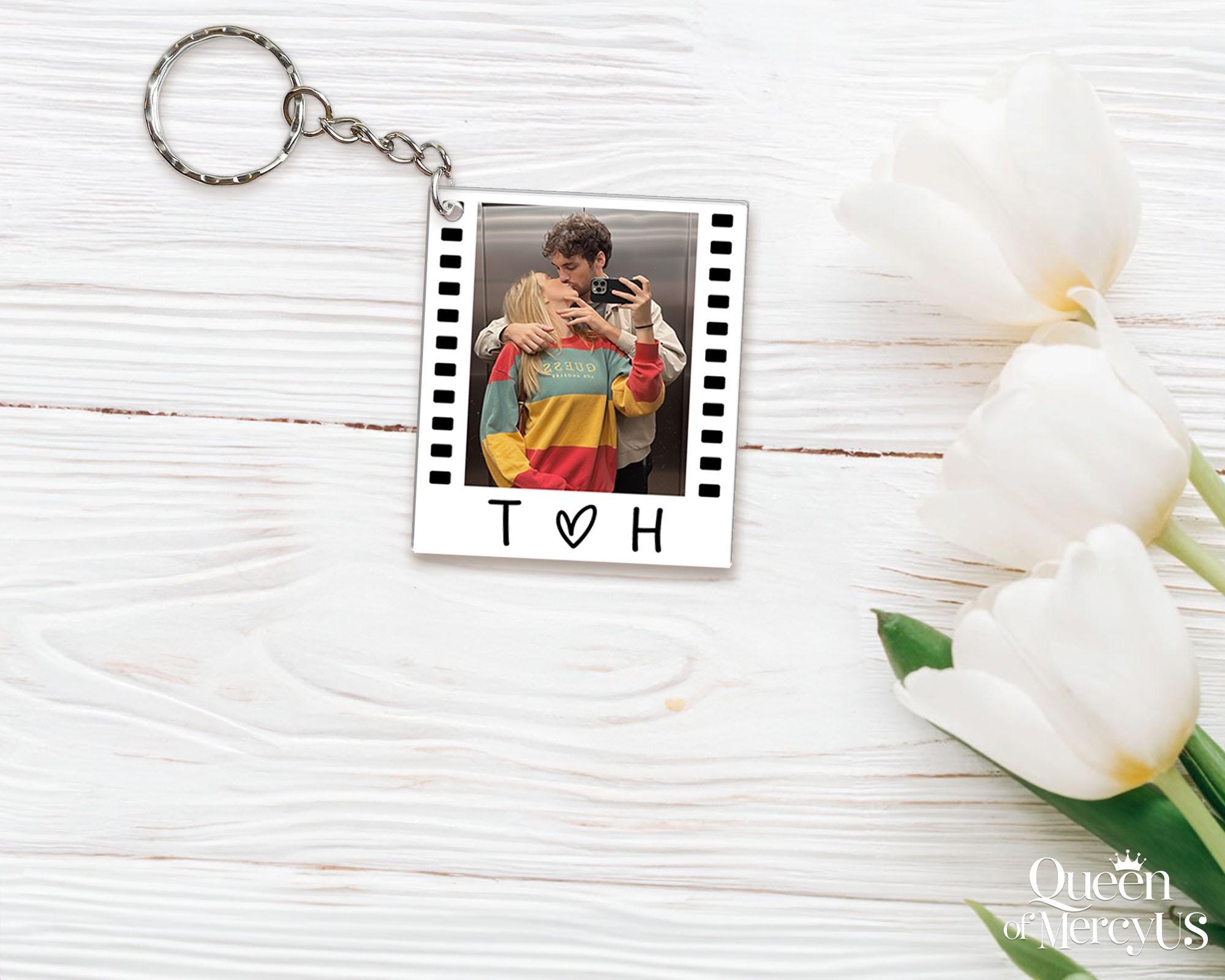 Custom Couple Photo Strip Keychain, Valentines Day Gift for Him Her ...