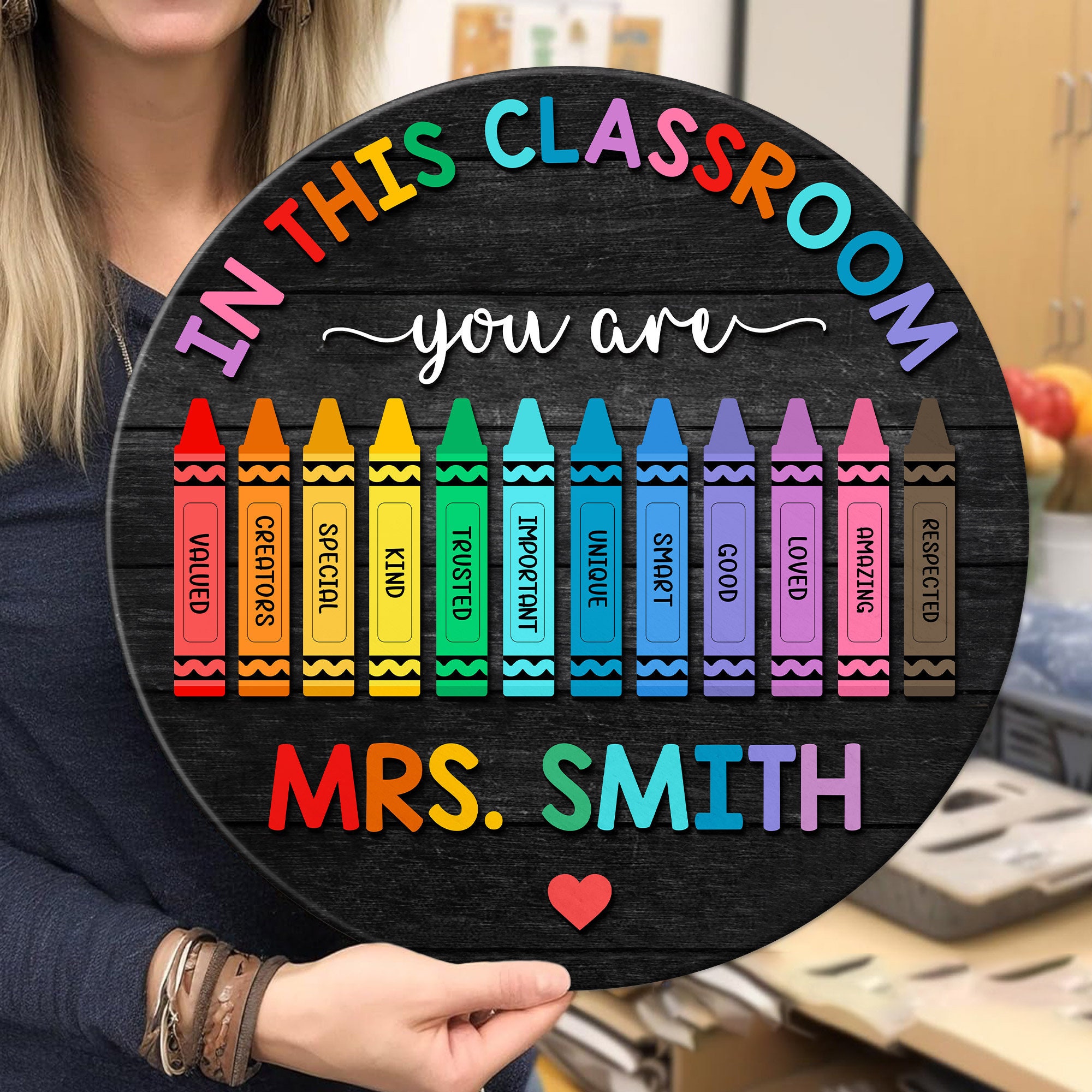 Personalized 3D Teacher Door Hanger, Teacher Gift, Special Education ...