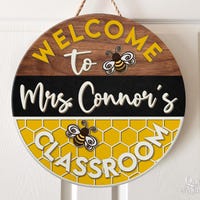 Yellow Bees Theme Alphabet Line Print and Cursive Classroom Decor - Etsy