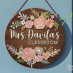 Teacher Door Sign, Teacher 3D Door Hanger, Teacher Appreciation Gifts ...