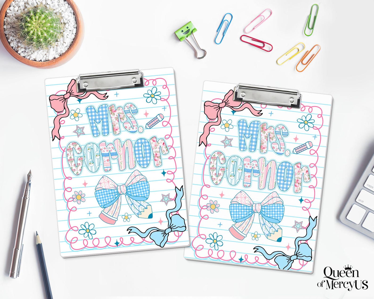 Personalized Teacher Appreciation Gifts, Preppy Floral Acrylic ...