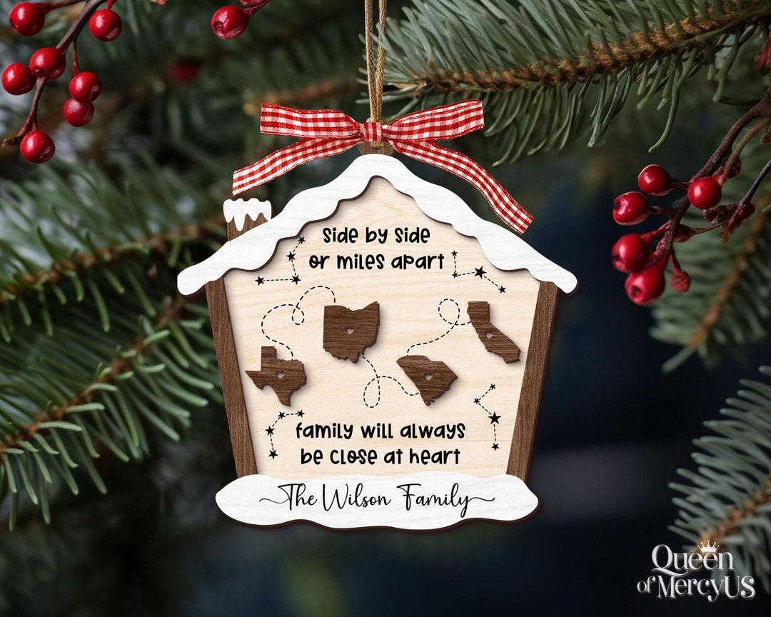 Personalized Long Distance Relationship Gift, Custom State Location ...