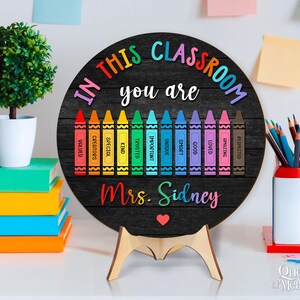 Custom Teacher 3D Door Hanger, in This Classroom You Are, Teacher Door ...