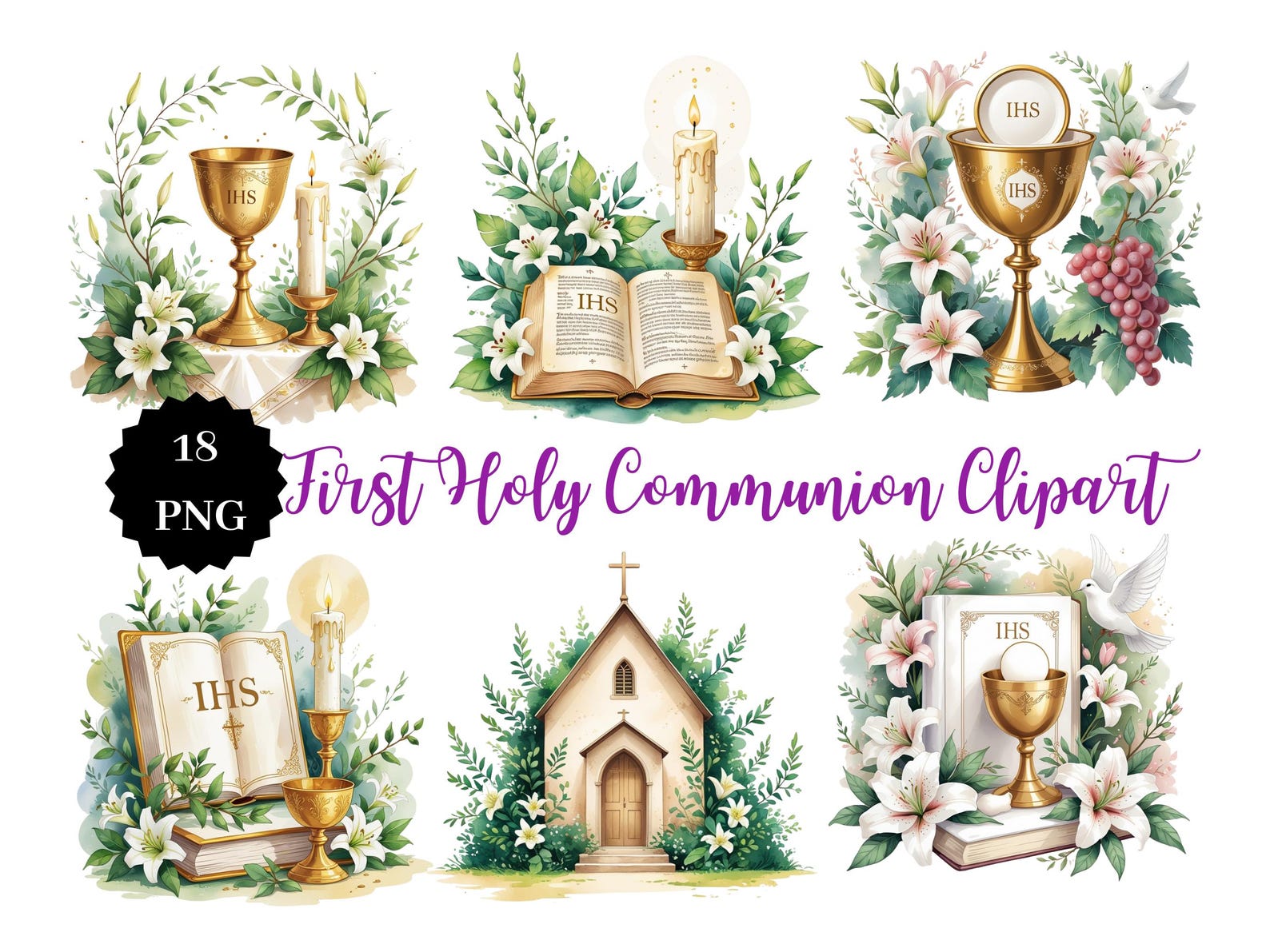 18 PNG First Communion | Holy Communion Clipart | Religious Graphics ...