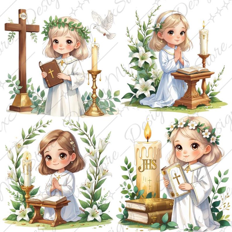 15 PNG First Holy Communion Girl – Clipart With No Background ...