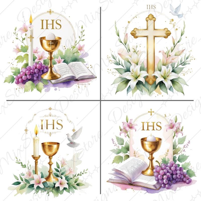 20 PNG First Communion | Holy Communion Clipart | Religious Graphics ...