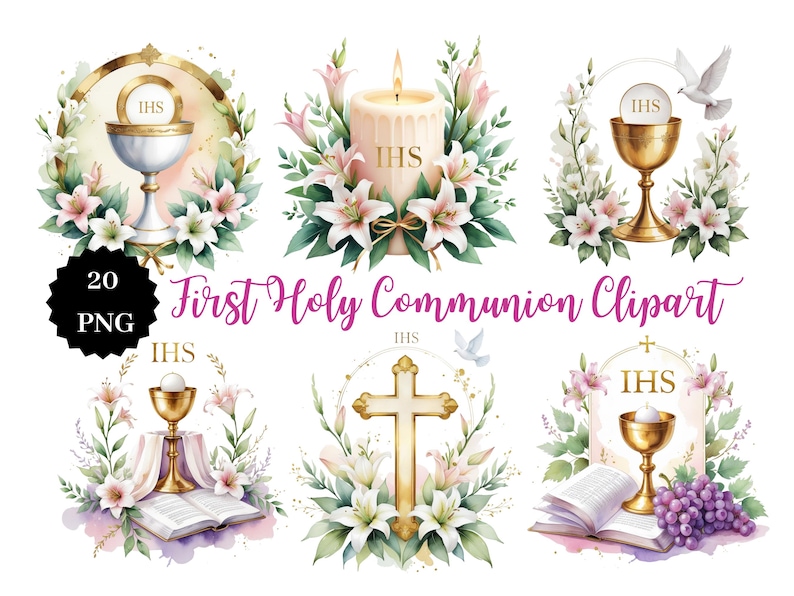 20 PNG First Communion | Holy Communion Clipart | Religious Graphics ...
