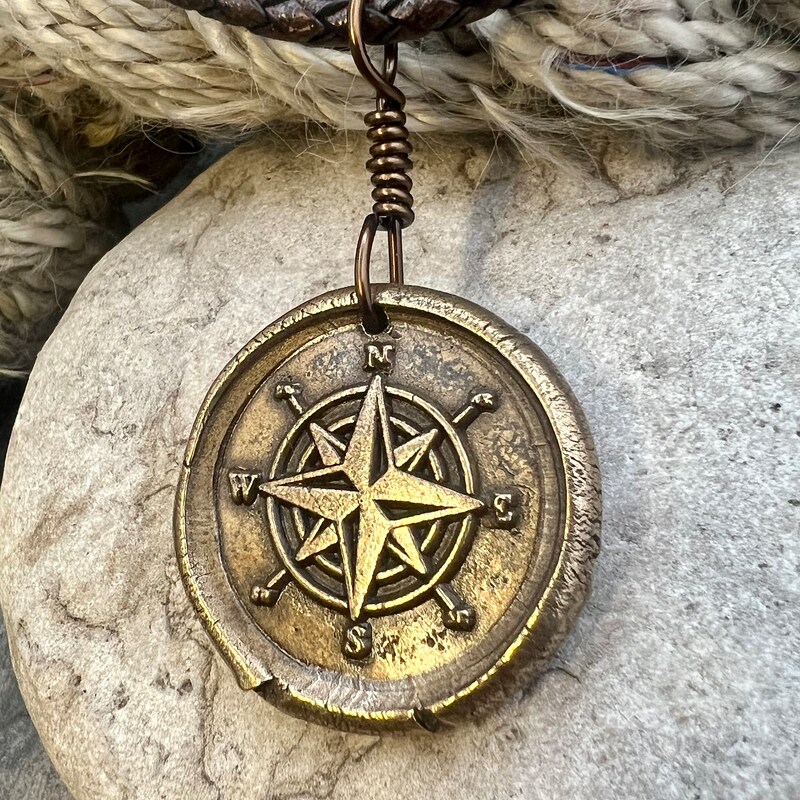 Compass Necklace - Etsy