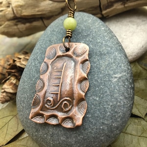 Hazel Tree Ogham Charm, Copper Pendant, Celtic Tree Astrology ...