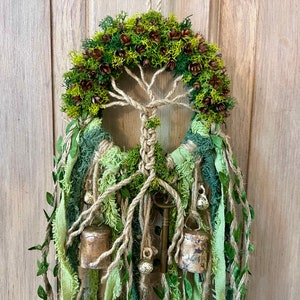 Tree of Life Witch Bells, Home & Door Protection, Doorknob, 5 Inch ...