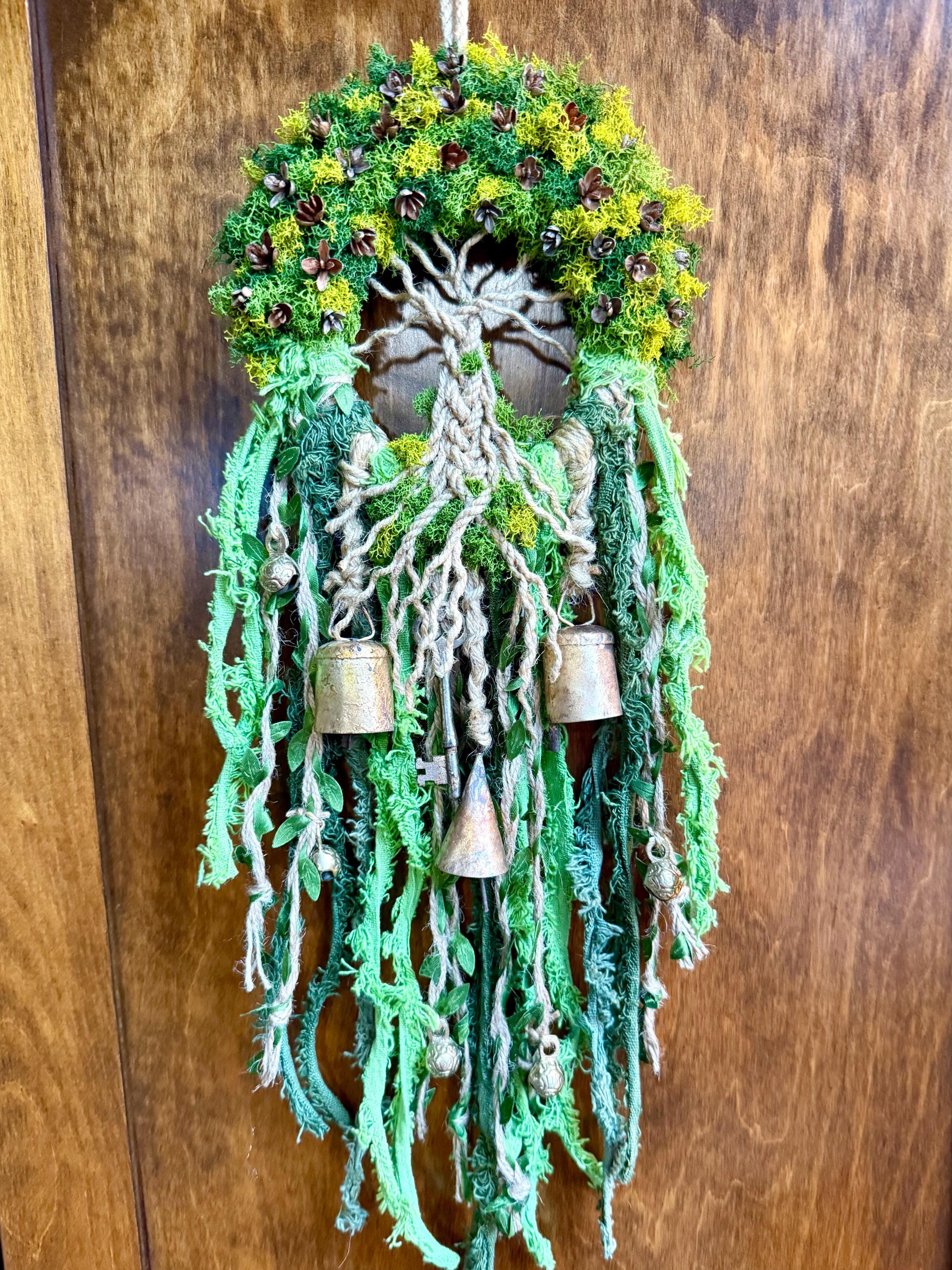 Tree of Life Witch Bells, Home & Door Protection, Doorknob, 5 Inch ...