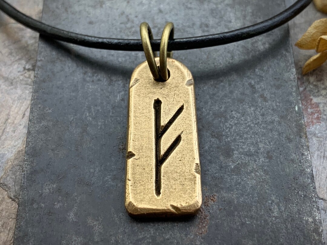 Fehu Rune, Nordic Runes, Bronze Rune Pendant, Viking Runes, Rune Charms ...