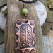 Reed Ogham Charm, Copper Pendant, Celtic Tree Astrology, Connemara ...