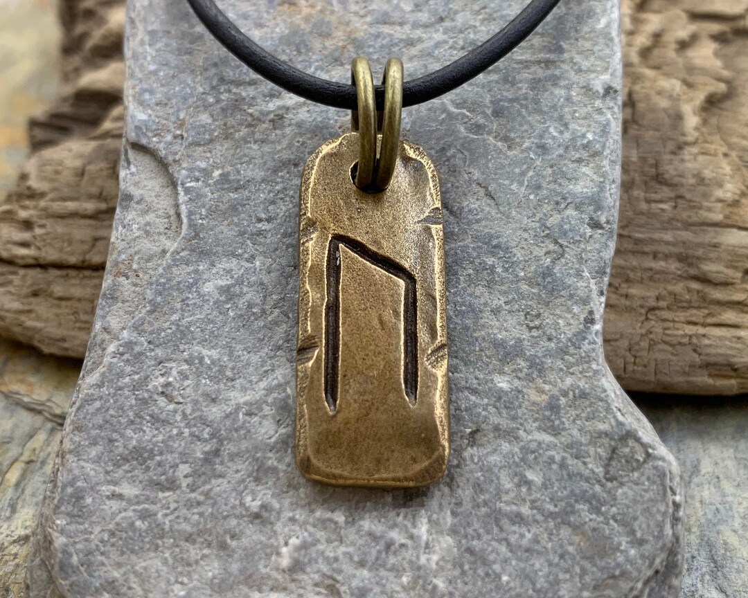 Uruz Rune, Bronze Charm, Men's Rune Jewelry, Rune Jewelry, Uruz Nordic ...