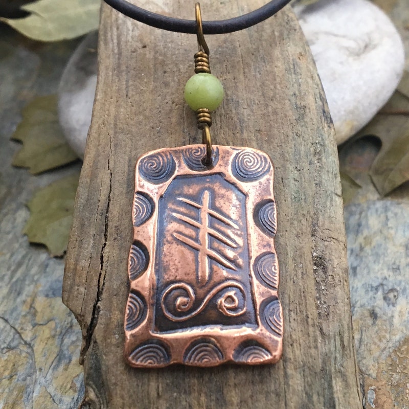 Ogham Pendant - Etsy