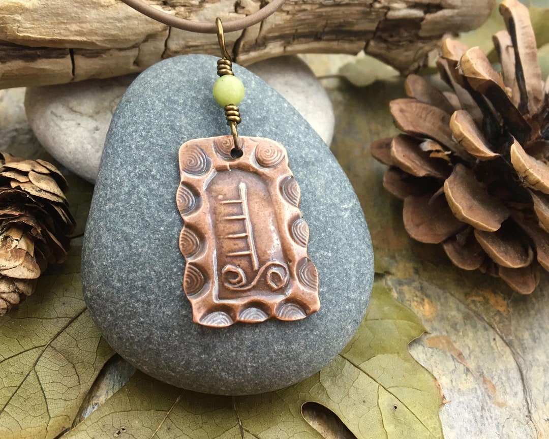 Hazel Tree Ogham Charm, Copper Pendant, Celtic Tree Astrology ...