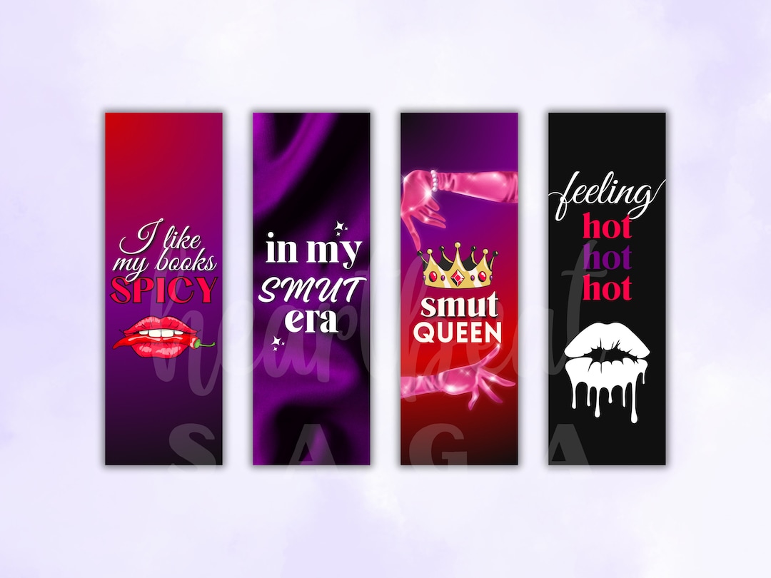 Smut Printable Bookmarks Printable Bookmarks Spicy Reader Funny ...
