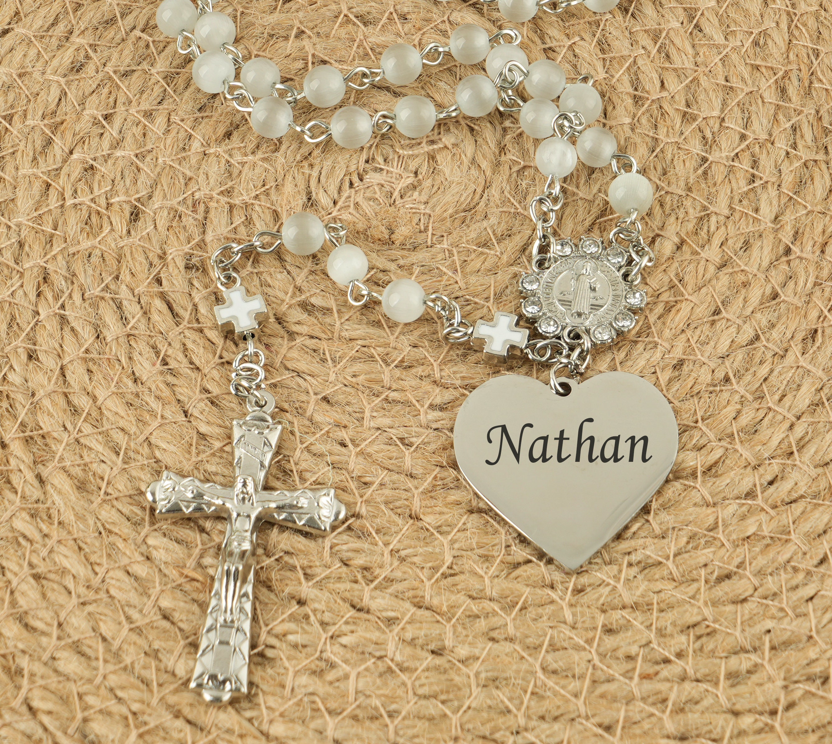 Custom Rosary Beads, Catholic Rosary,personalized Rosary Beads With ...