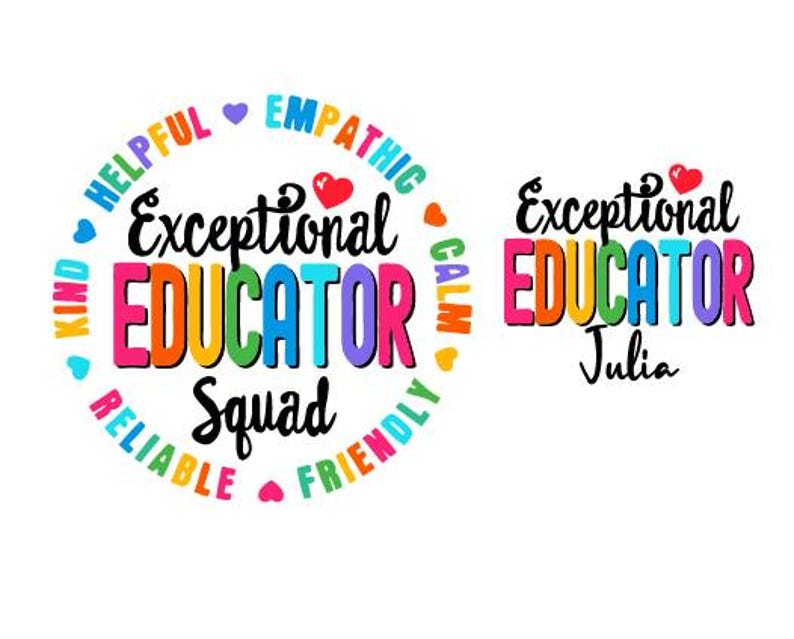 Custom Exceptional Education Squad SVG PNG, Personalized Sped Svg ...