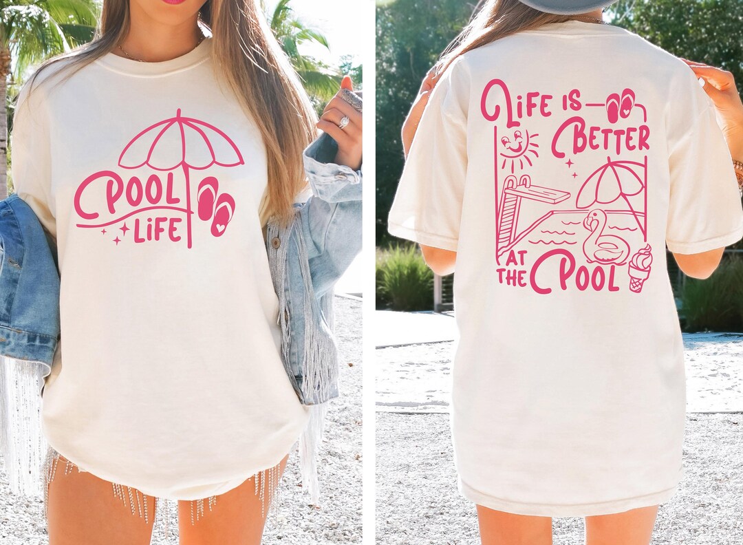 Pool Life Shirt, Life is Better at the Pool Comfort Colors Shirt, Pool ...